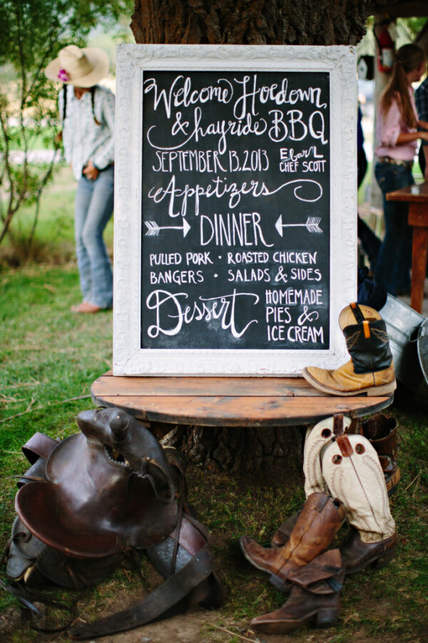 Handlettered wedding signs. - Glacier Park Weddings at Great Northern ...
